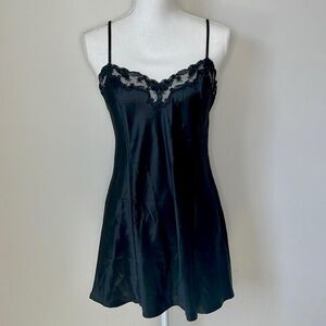 Victoria's Secret | Dresses | Victorias Secret Vintage 99s Black Silk ...